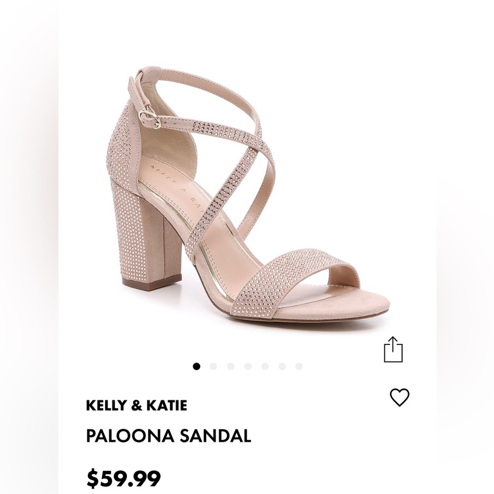 Kelly & Katie Rhinestone Block Heel - Gem